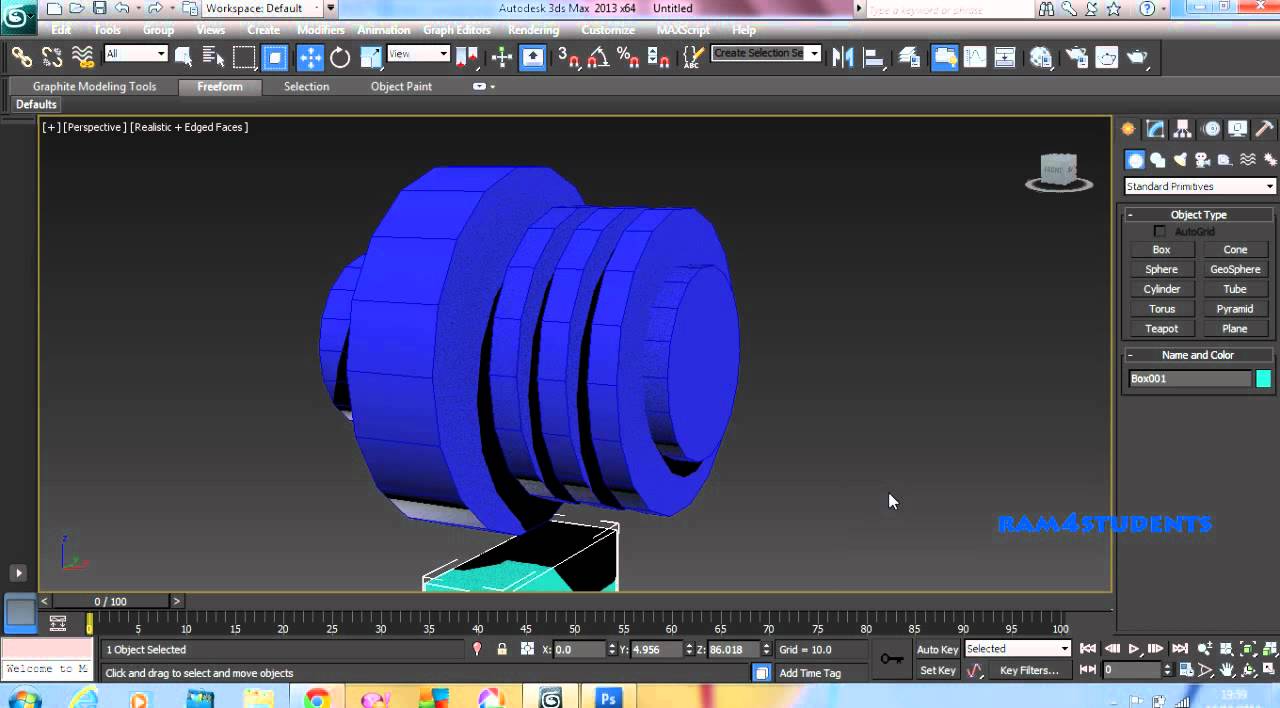 3D Max ROBOT Modelling PART01