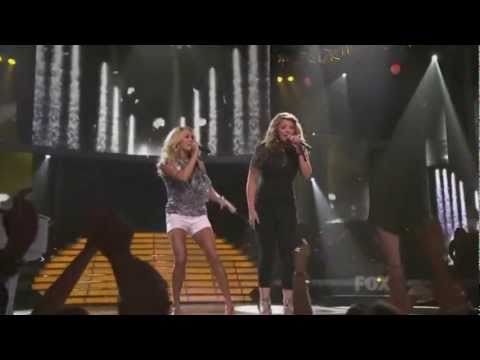 Carrie Underwood and Lauren Alaina on American Idol finale - Before He cheats