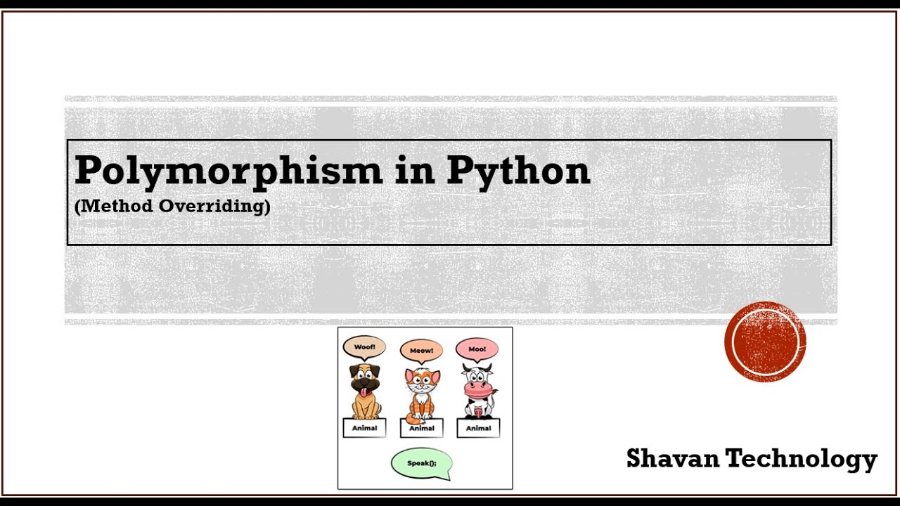 13. Polymorphism in Python Explained using an Example