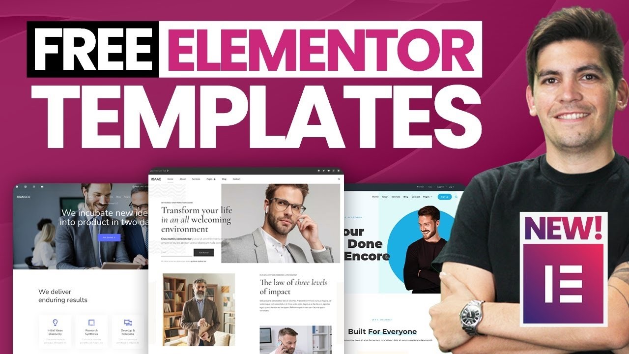 My Best Free Elementor Templates — You Can Have Them Free