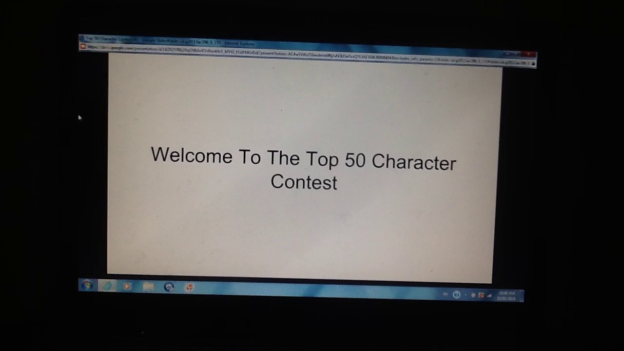 Top 50 Character Contest #1