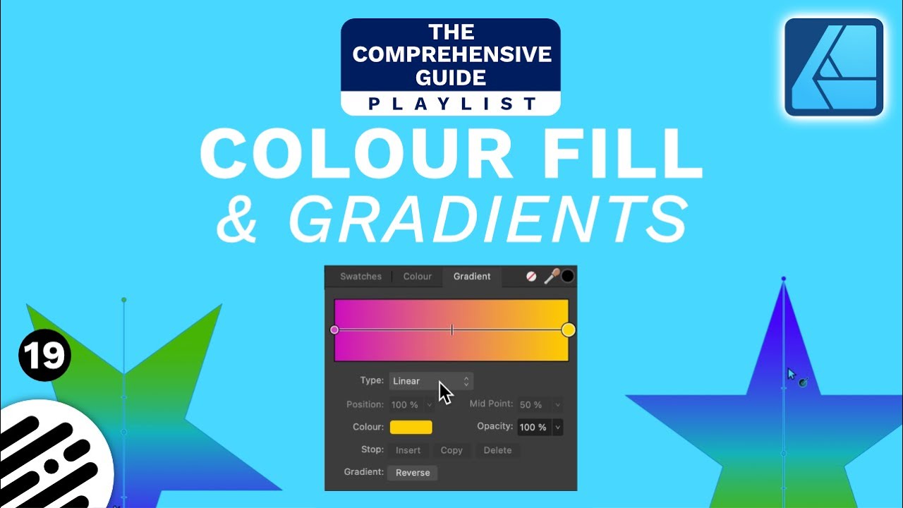 Affinity Designer Tutorial: Colour Fill & Gradients