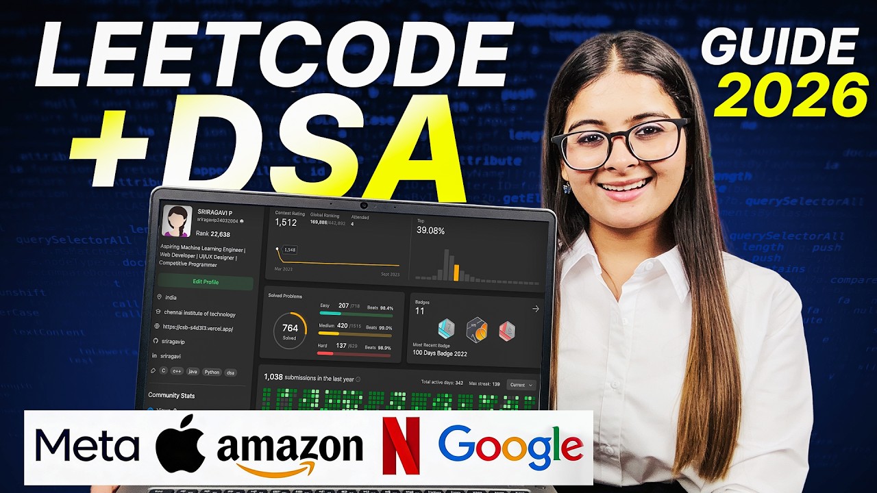 LeetCode 2026 Beginner Guide | DSA Roadmap + My Strategy That Worked