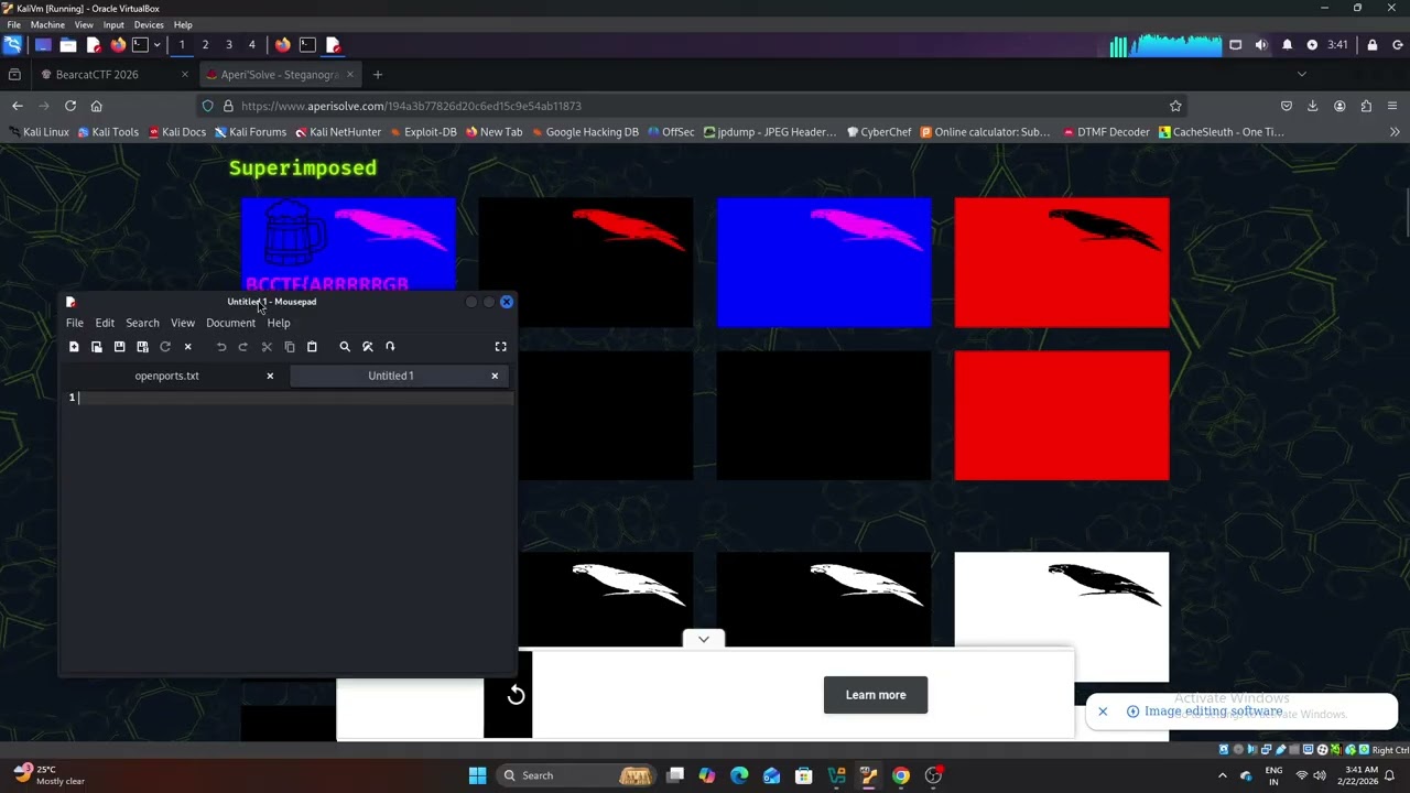 BearcatCTF 2026 Walkthrough | Steganography Challenge Solution  #ctf #capturetheflag #cybersecurity