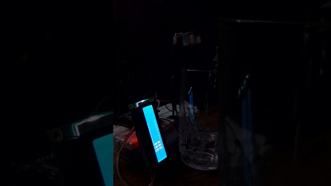 Water level indicator using 16x2 lcd #ultrasonicsensor #waterleveldetection #arduino
