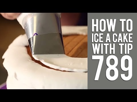 How to Ice a Cake the Easy Way Using Tip No. 789