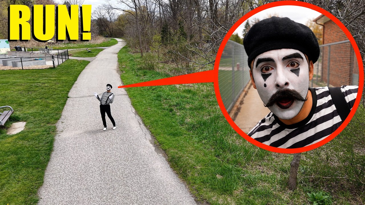 If you ever see this Mime blocking your path.. RUN away as Fast as Possible! (Do Not Pass)