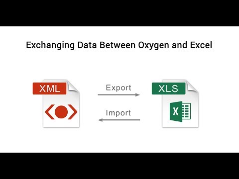 Exchanging Data Between Oxygen and Excel in Oxygen XML Editor 19
