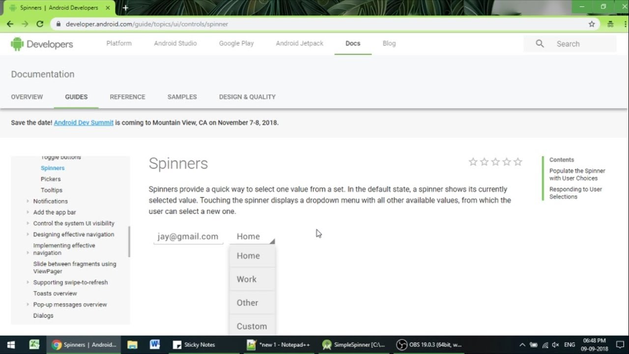 Integrating #Spinners in Android