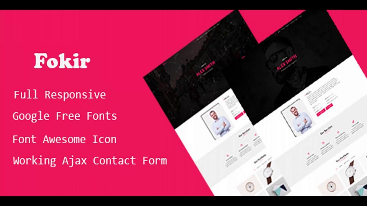 Fokir - Personal Portfolio Bootstrap Template | Themeforest Website Templates and Themes