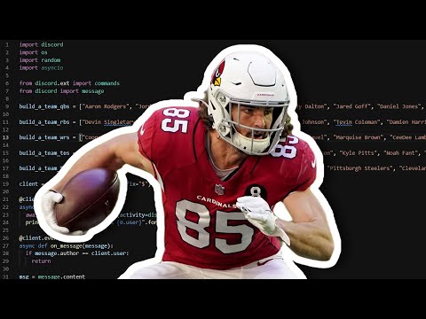 I Coded A Bot That Makes Random NFL Teams (2022)