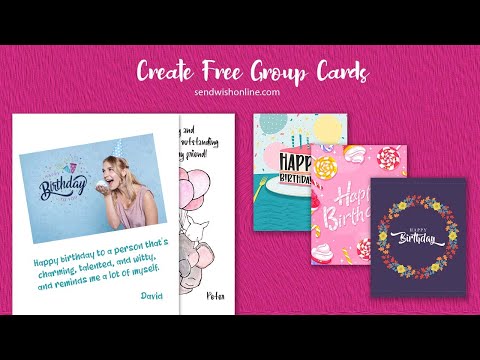 Best Way to Create Free Group Cards | Sendwishonline.com