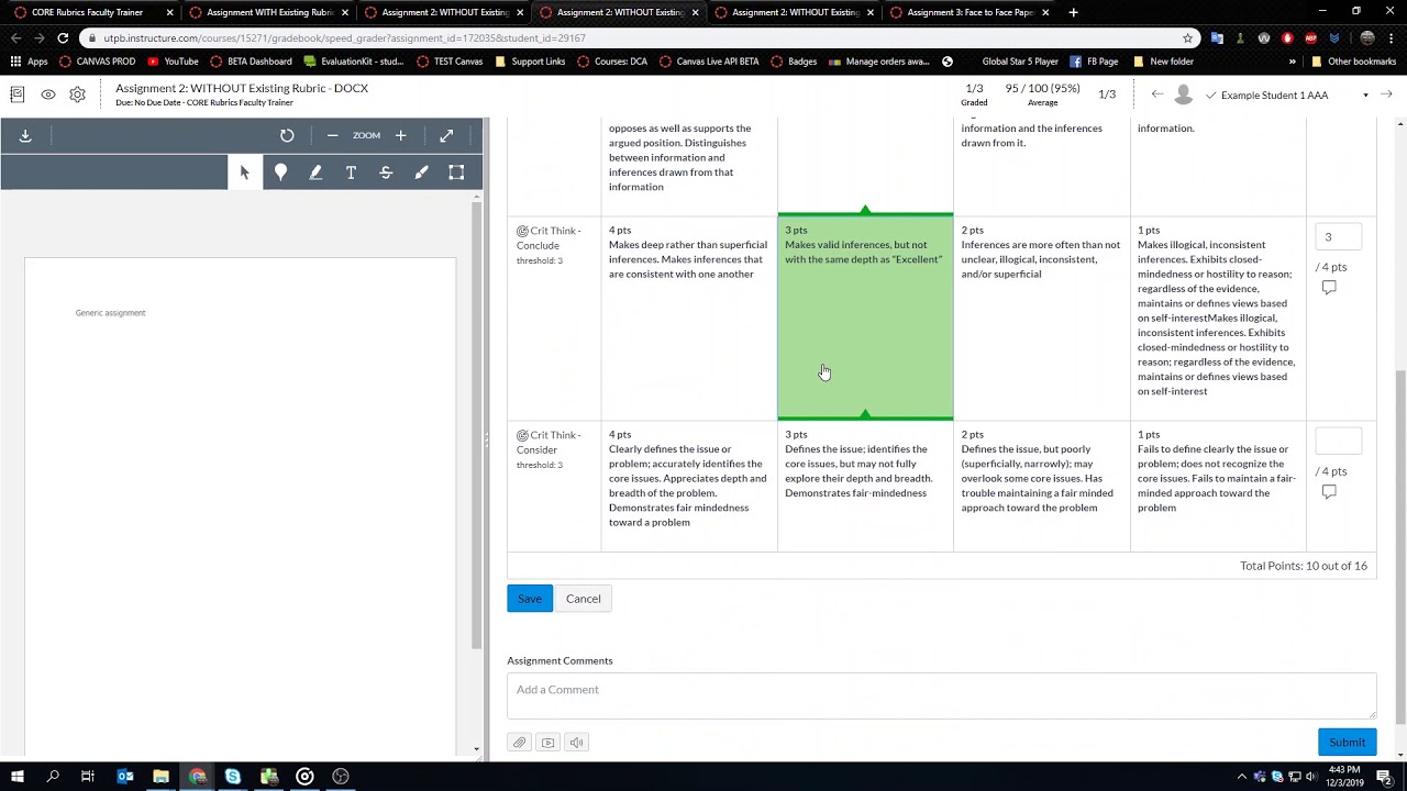 CORE Faculty Training Add Outcomes