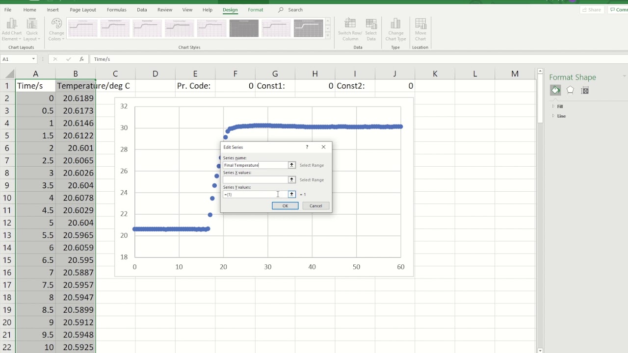 Getting two trendlines on a graph in Excel