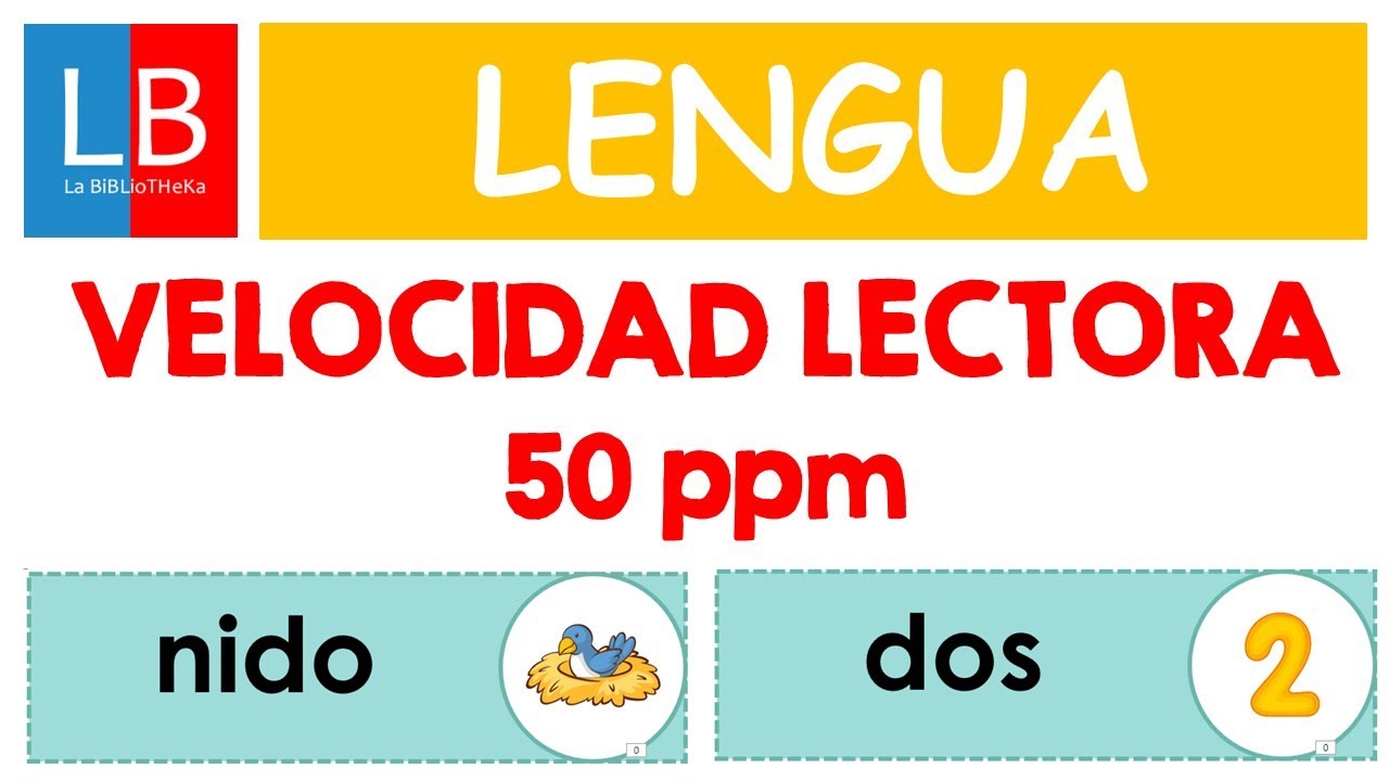Mejora tu VELOCIDAD LECTORA 50ppm ✔👩‍🏫 PRIMARIA