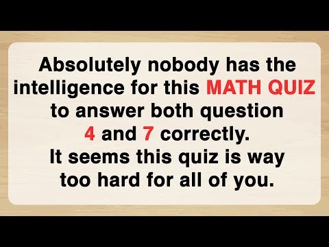 Test Your Math Knowledge