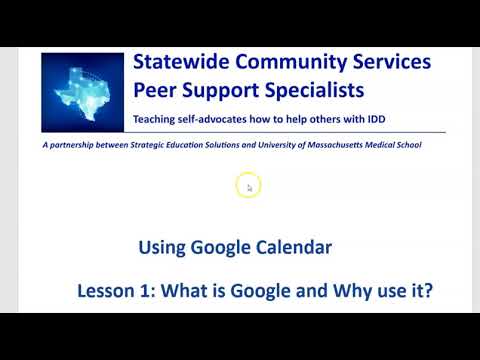 Google Calendar Unit 1, Lesson 1: What Is Google Calendar?