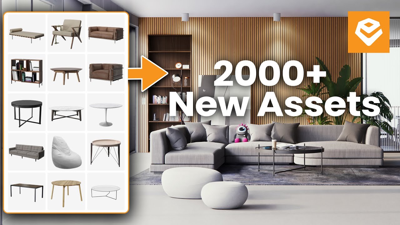 How to access 2,000 NEW Assets in Enscape