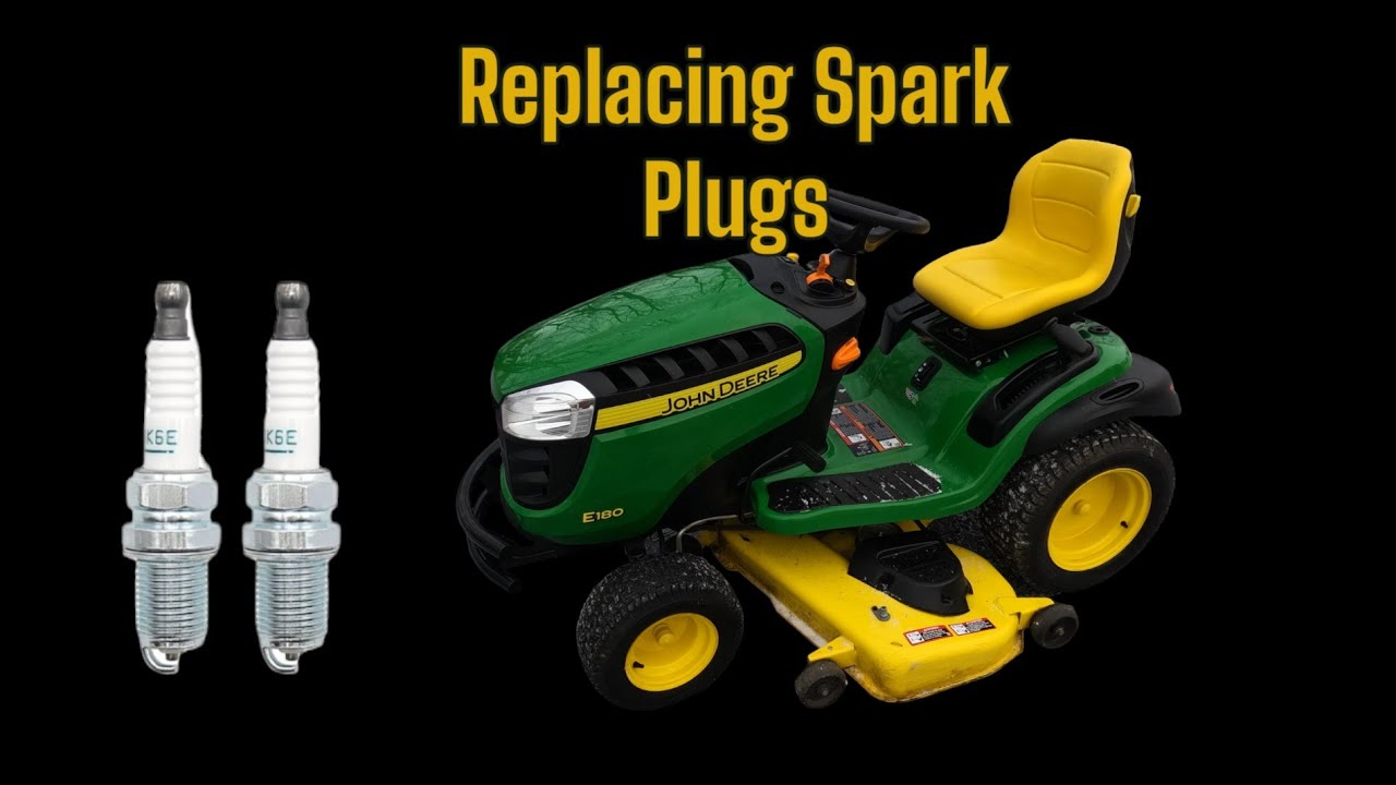 Replacing Spark Plugs On A John Deere e180 Lawn Tractor