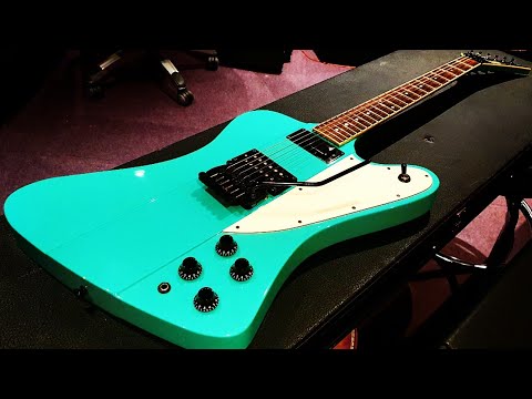 Rare 1987 ESP Custom Shop Firebird "The Phoenix" Seafoam | Reverb