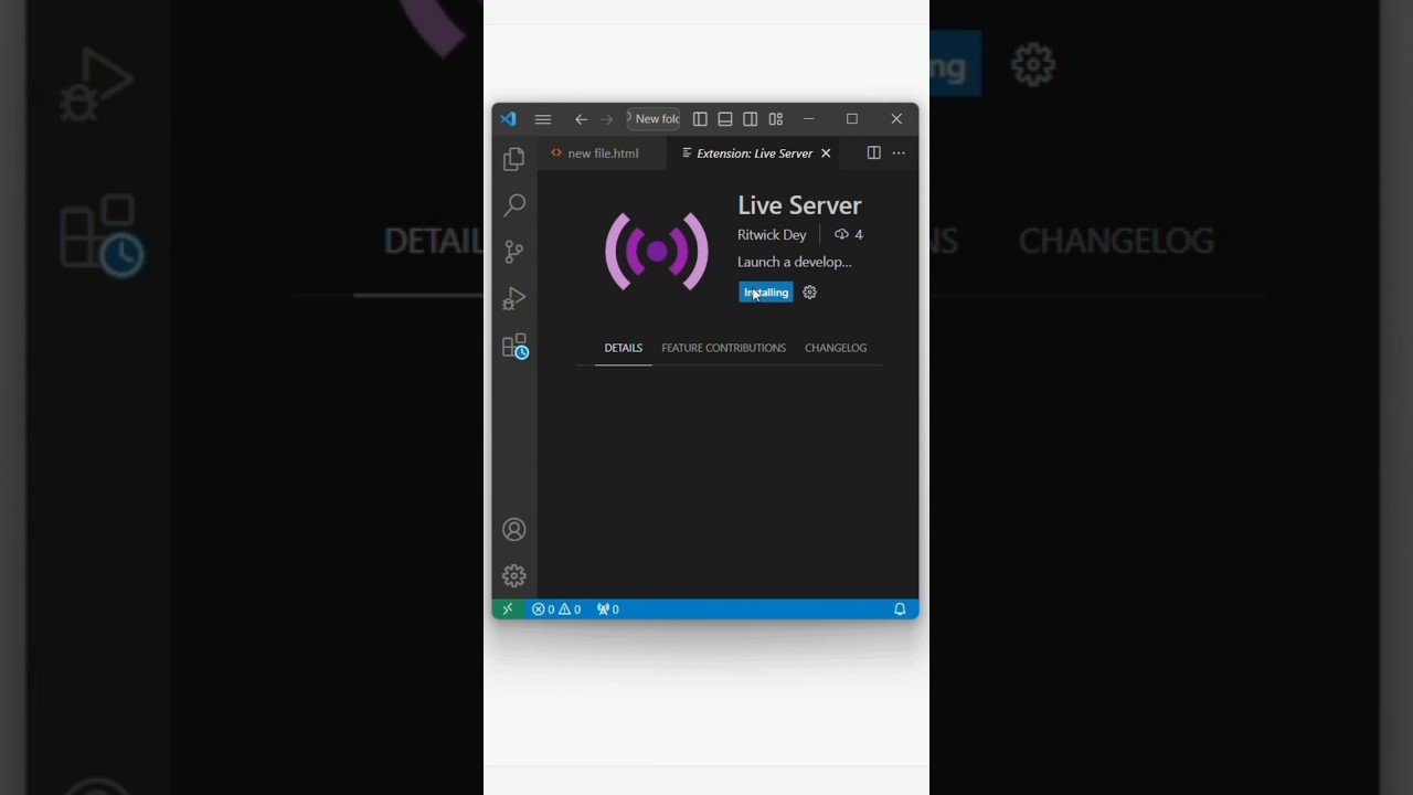 Fixed Live Server Problem In Visual Studio Code!#vscode #liveserver