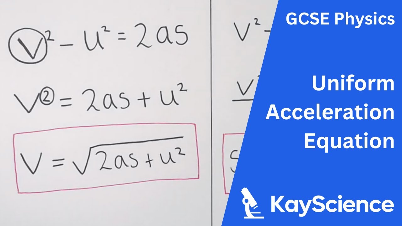 GCSE Physics – Uniform Acceleration Equations Explained