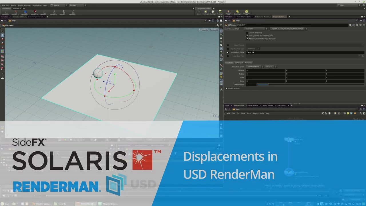 Houdini/Solaris, USD & RenderMan for Beginners #10 | Displacements in LOPS USD RenderMan