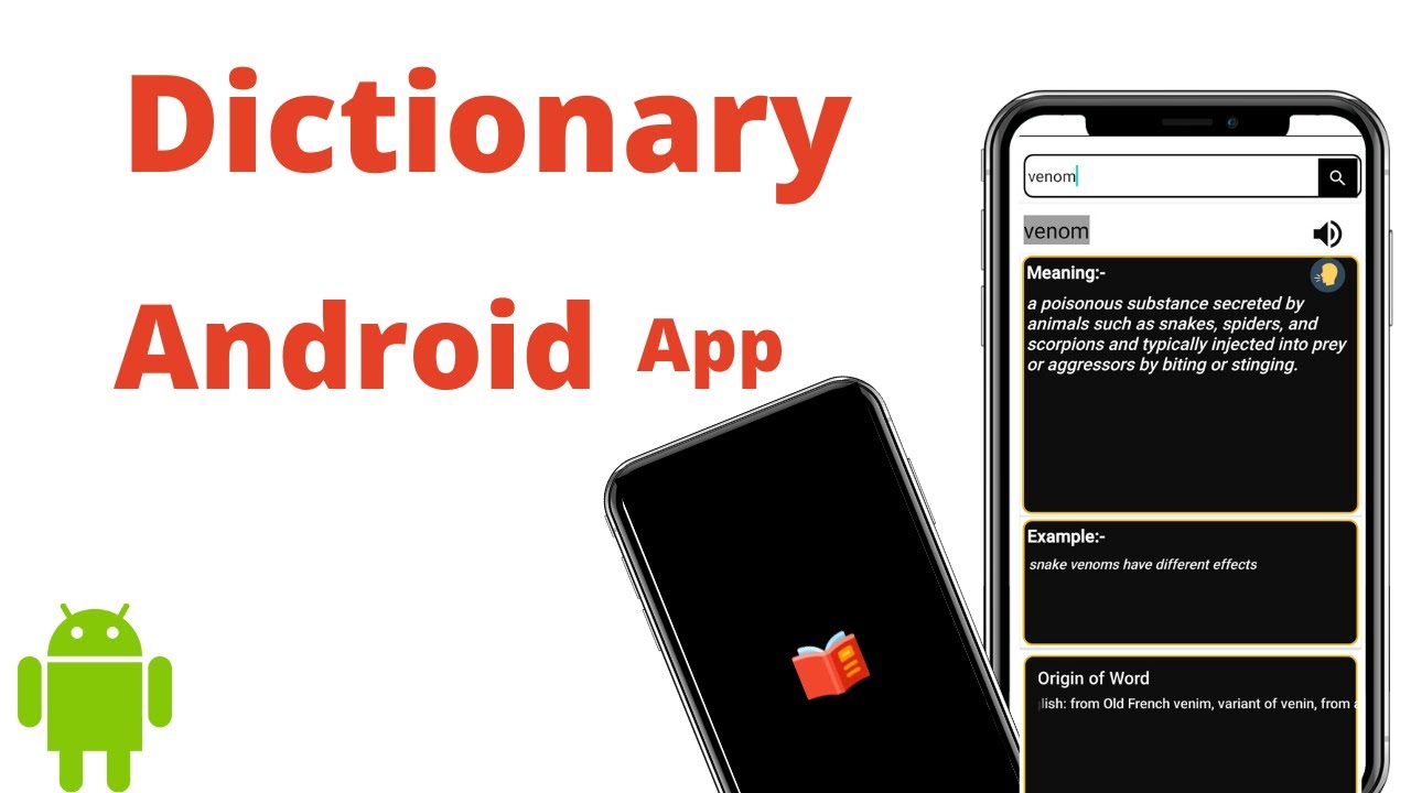 || Short Intro || Upcoming Android Dictionary App  Tutorial ||