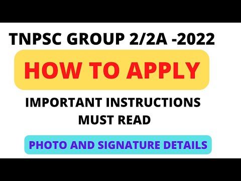 TNPSC GROUP 2 /how to apply/tnpsc photo and signature size tamil group 2 apply online tamil