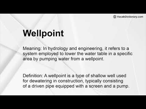 Wellpoint Meaning