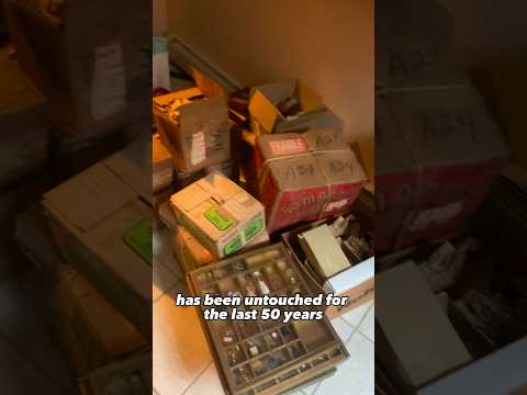This collection of over 1000 different perfume bottles has been untouched for 50 years
