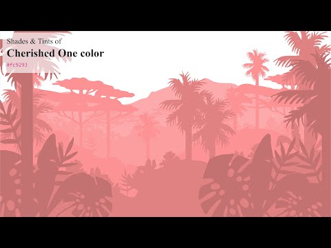 Shades & Tints of Cherished One color #fc9293 A Warm Red color #e08182 #c47172 #fc9e9f #fcaaab