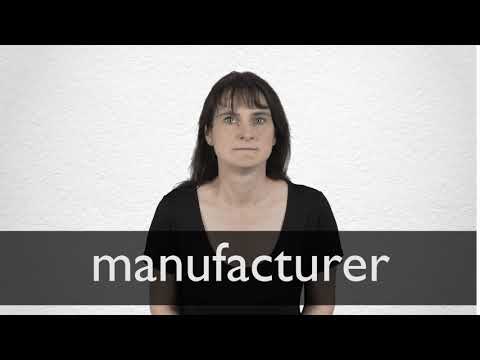How to pronounce MANUFACTURER in British English
