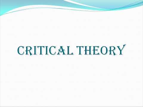 Introduction Of Critical Theory An Overview Explain in Urdu