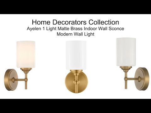 Home Decorators Collection Ayelen Sconce Wall Light and Installation
