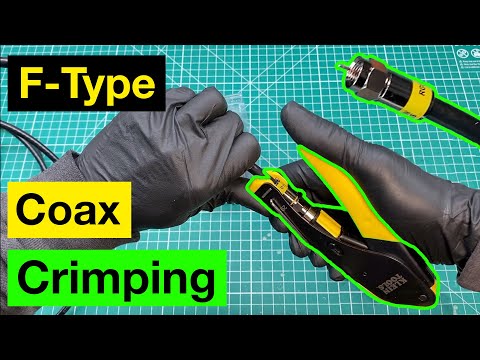 How to Crimp Coax Cable With F-Type Connectors