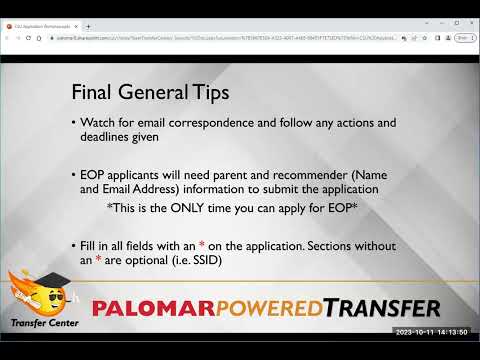 Transfer Presentations – Transfer Center