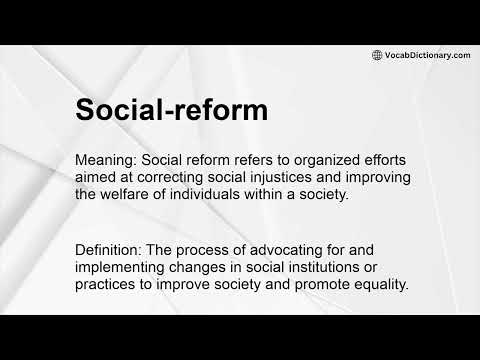 Social-reform Meaning