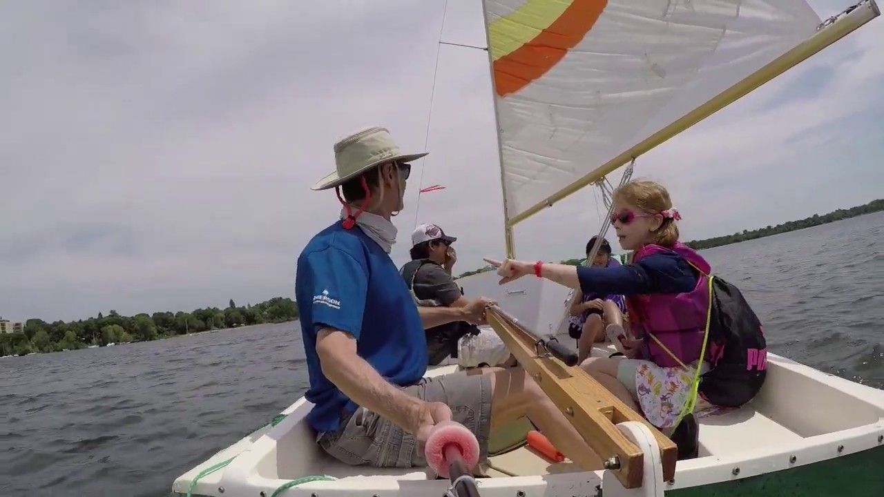 O'Day Daysailer Sailboat on Bde Maka Ska, Minneapolis
