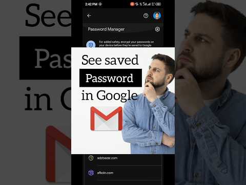 See Saved Password in Google Account💯 #shorts