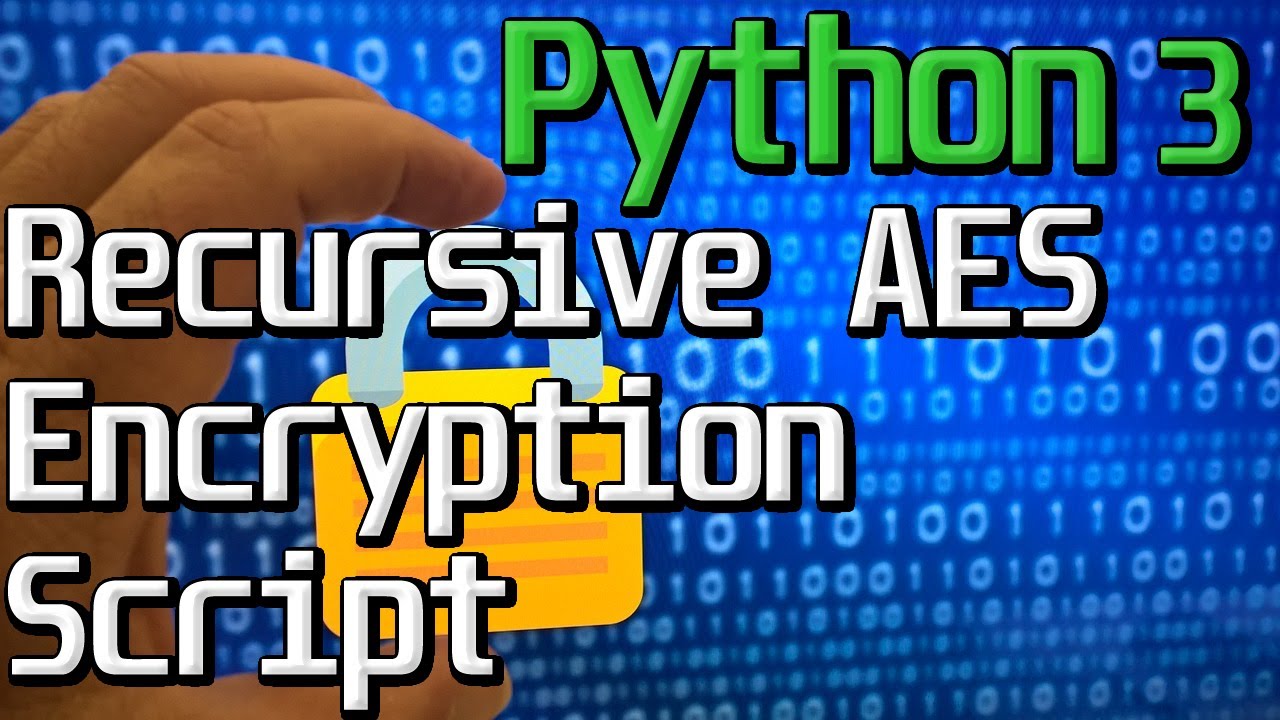 Recursive Encryption Script (pyAesCrypt) for Python 3