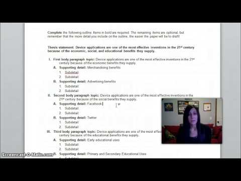 Creating a Thesis Statement and Outline