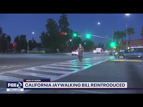 California lawmaker wants to decriminalize jaywalking