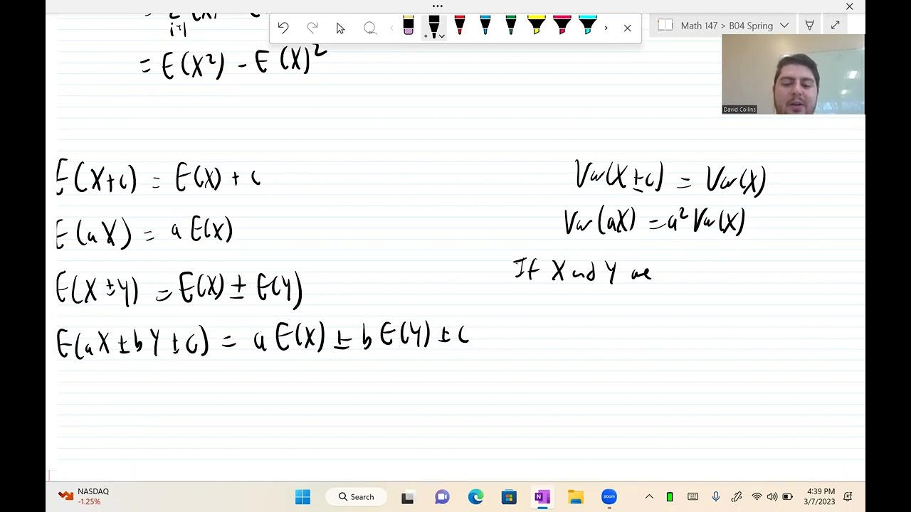 Elementary Statistics: Chapters 14 -15 - Random Variables and Probability Models
