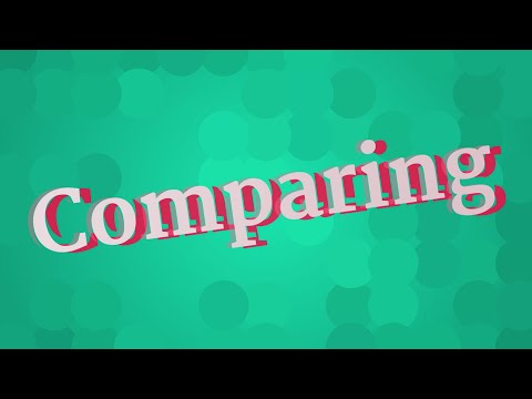 COMPARING pronunciation • How to pronounce COMPARING