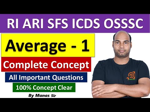 Average 1 : RI ARI SFS ICDS Free Math Fundamental By Math Pro By Manas Sir