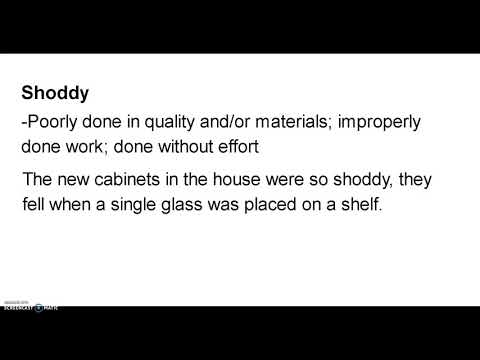 Shoddy