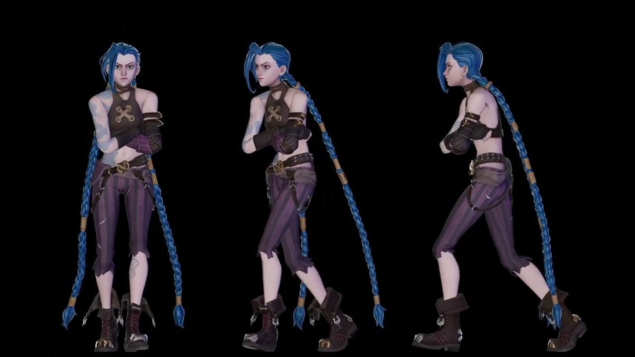Arcane - Jinx walk cycle