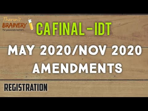 05. Registration - Segment 7 (May 20 / Nov 20)