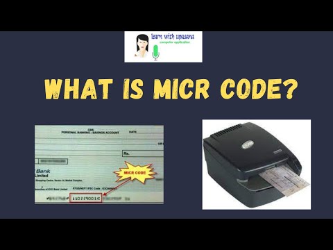 What is MICR code?|| Know all about MICR code |MICR code on cheque || Where is MICR code on cheque?
